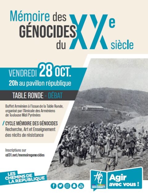 Conférence-débat « Mémoire des génocides du XXe siècle » – Vendredi 28 ...